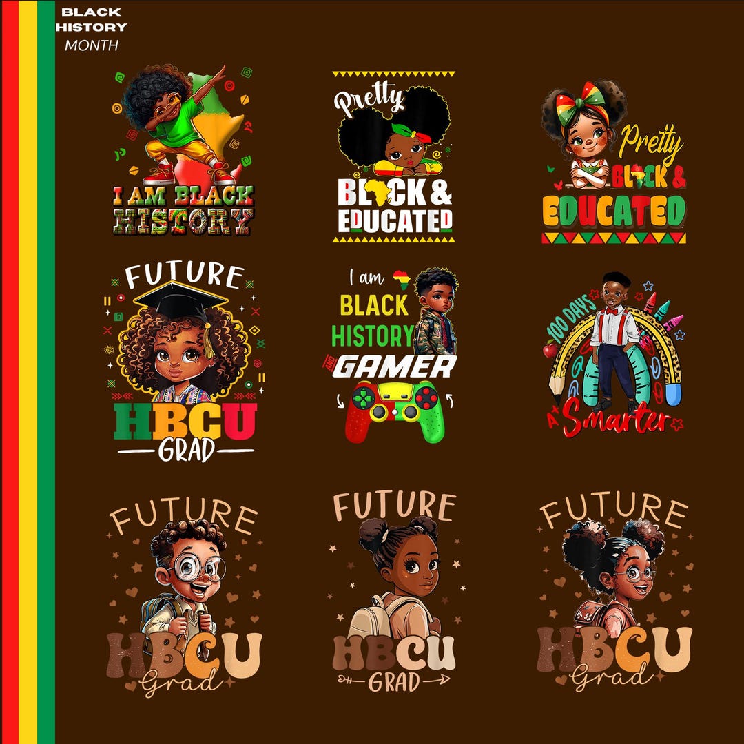 9 Black History Month Png Bundle, I Am Black History Png, Black Girl ...