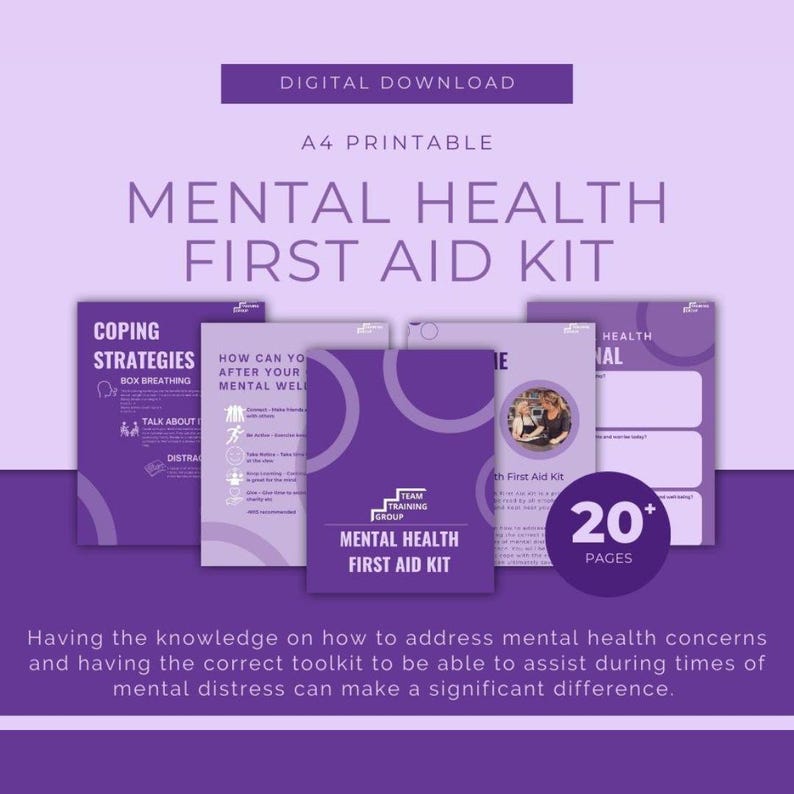 Digital Mental Health First Aid Kit - Etsy