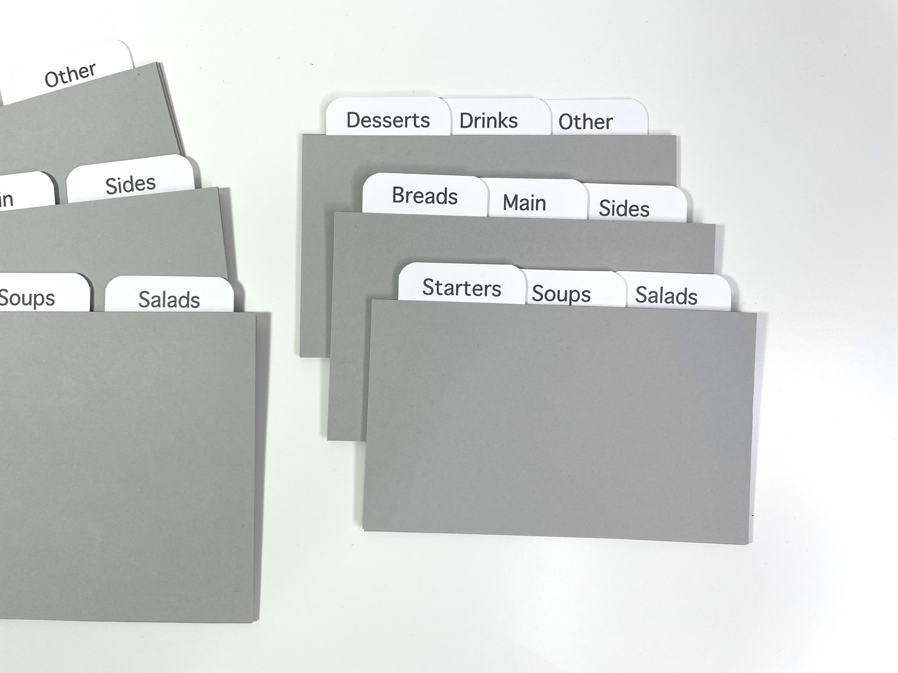 Fossil Recipe Card Dividers 4x6 or 3x5 for Recipe - Etsy