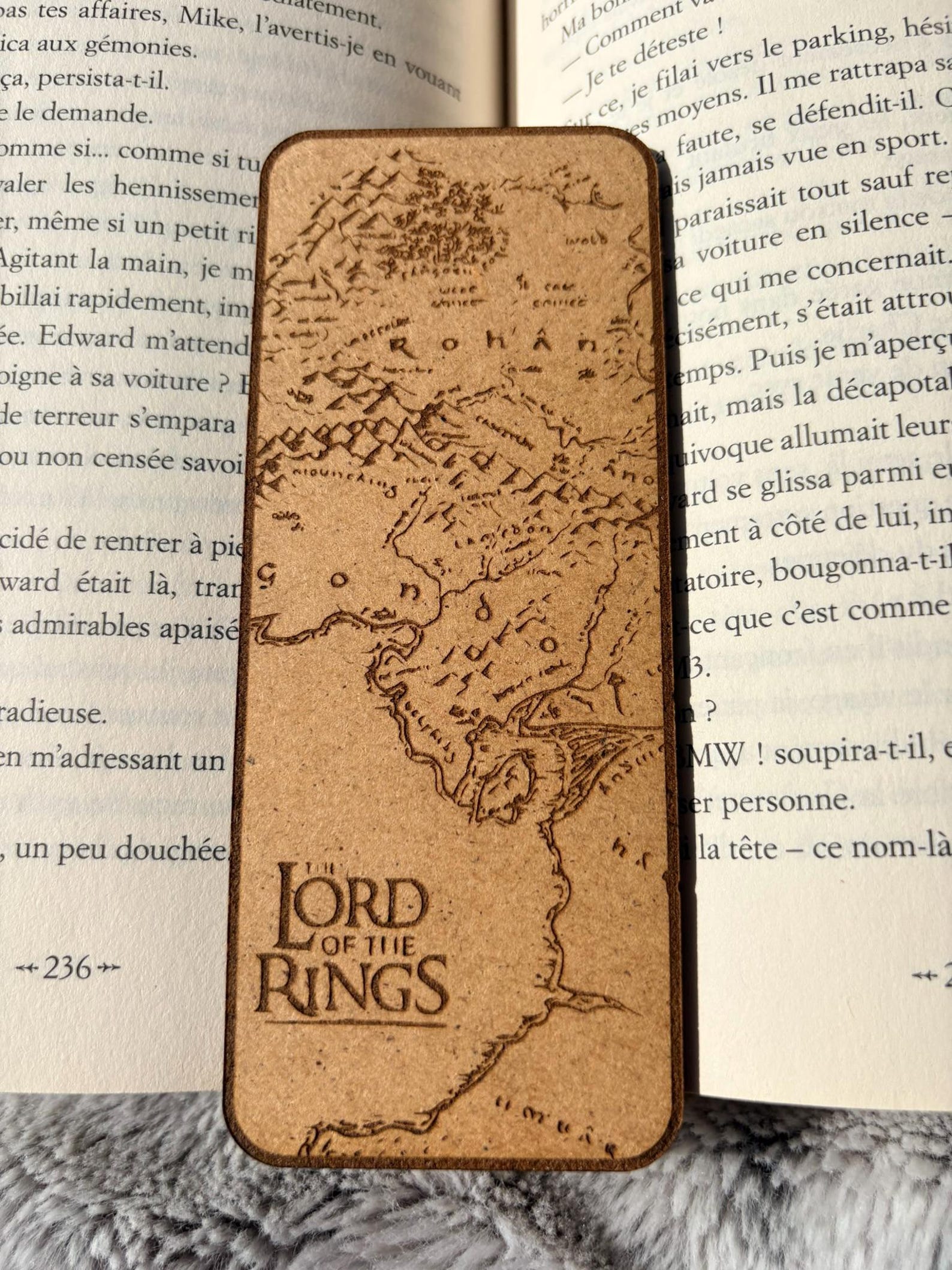 LOTR Tolkien Bookmark | Middle Earth Map | SVG, DXF & Lightburn File ...