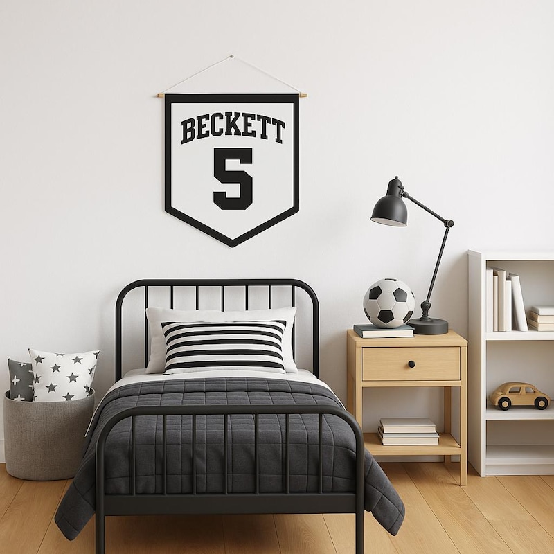 Varsity Number Flag - Etsy