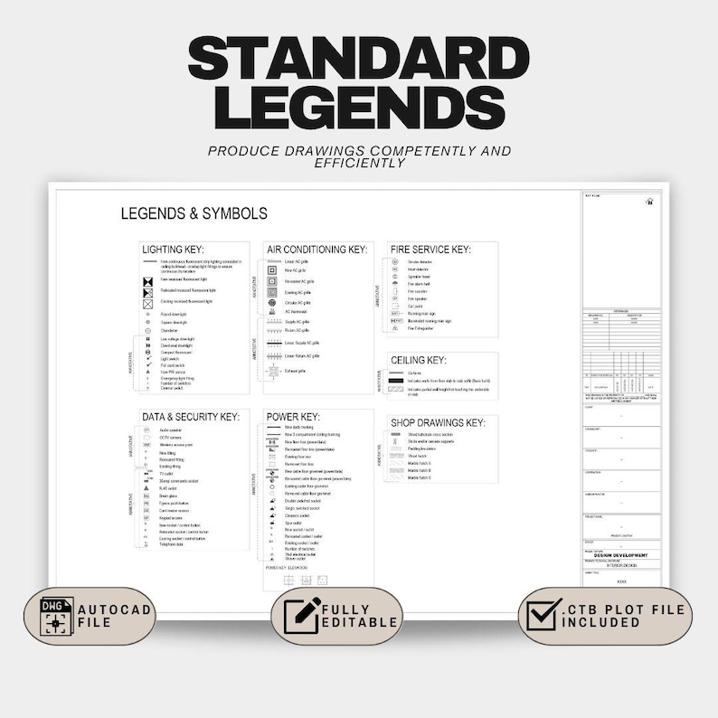 Professional Autocad Template: Layers, Annotative Legends, & Drawing ...