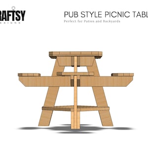 DIY Tall Pub-style Picnic Table Plans - Outdoor Table for 4 ...