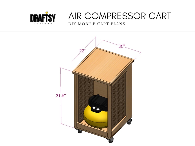 DIY Air Compressor Cart Plans - Mobile Pancake Compressor Stand ...