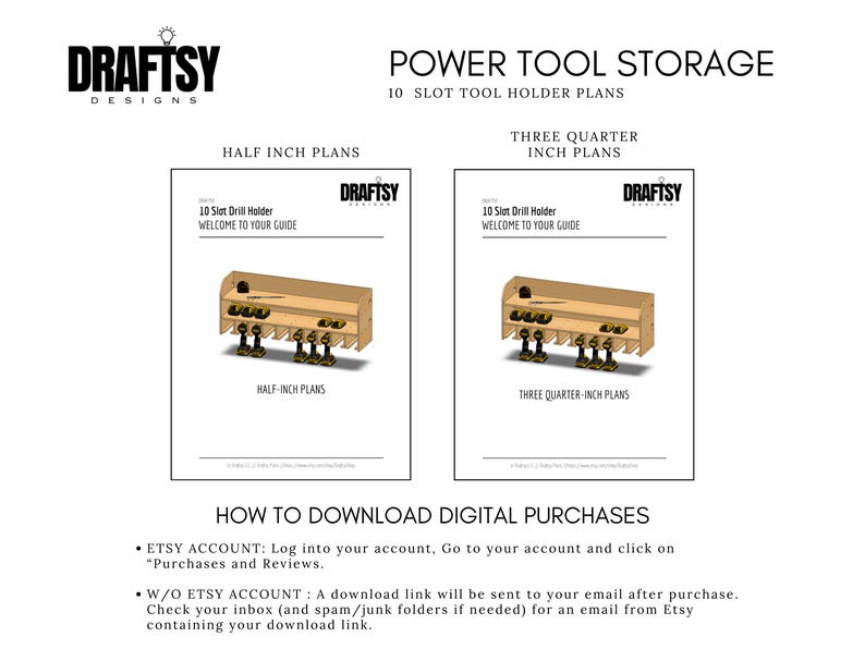 10 Slot Cordless Drill Storage Plans - Power Tool Organizer, DIY ...