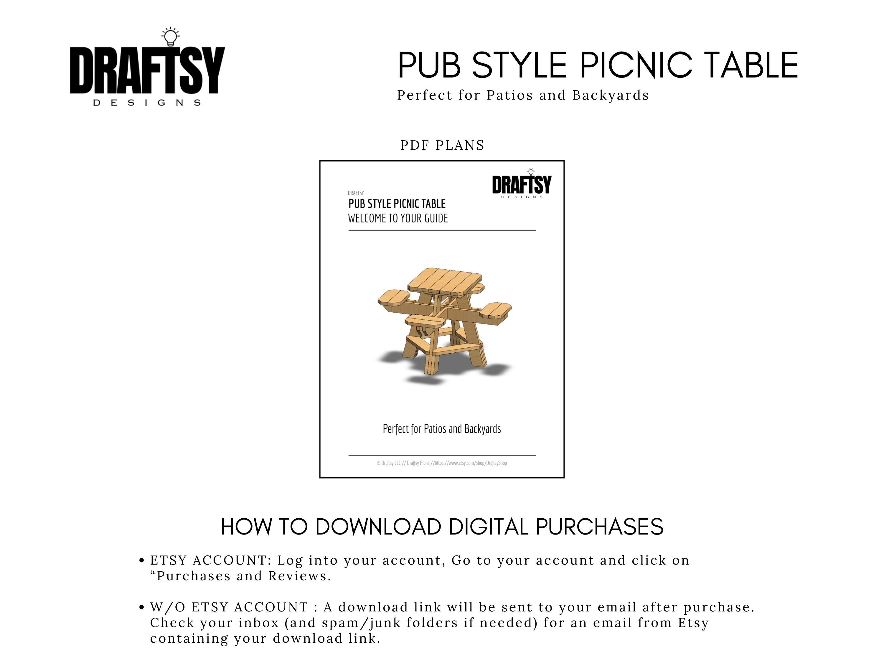 DIY Tall Pub-style Picnic Table Plans - Outdoor Table for 4 ...