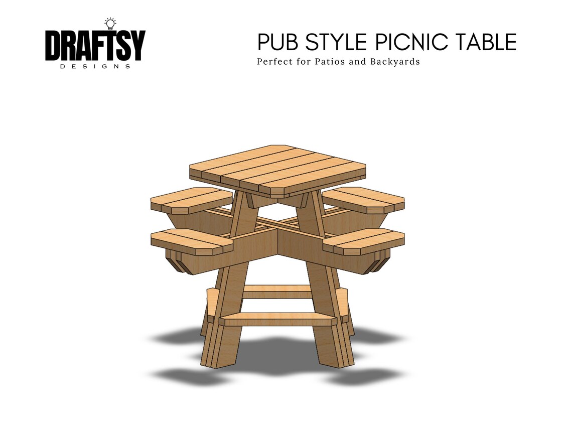 DIY Tall Pub-style Picnic Table Plans - Outdoor Table for 4 ...
