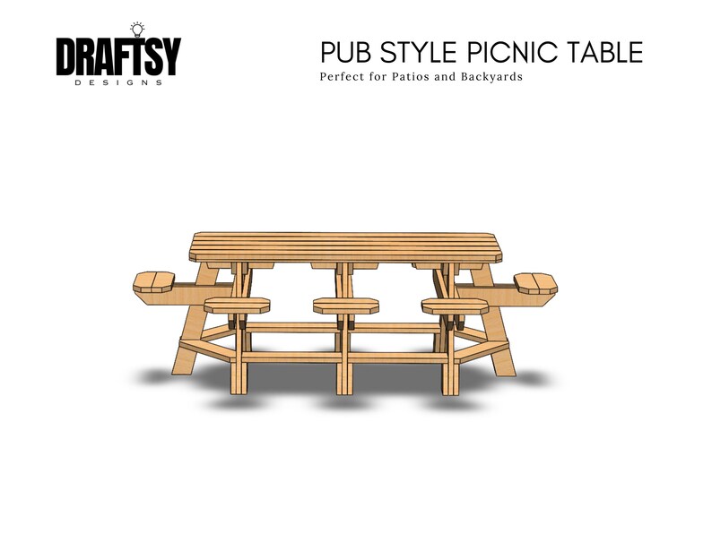 DIY Tall Pub-style Picnic Table Plans - Outdoor Table for 8 ...