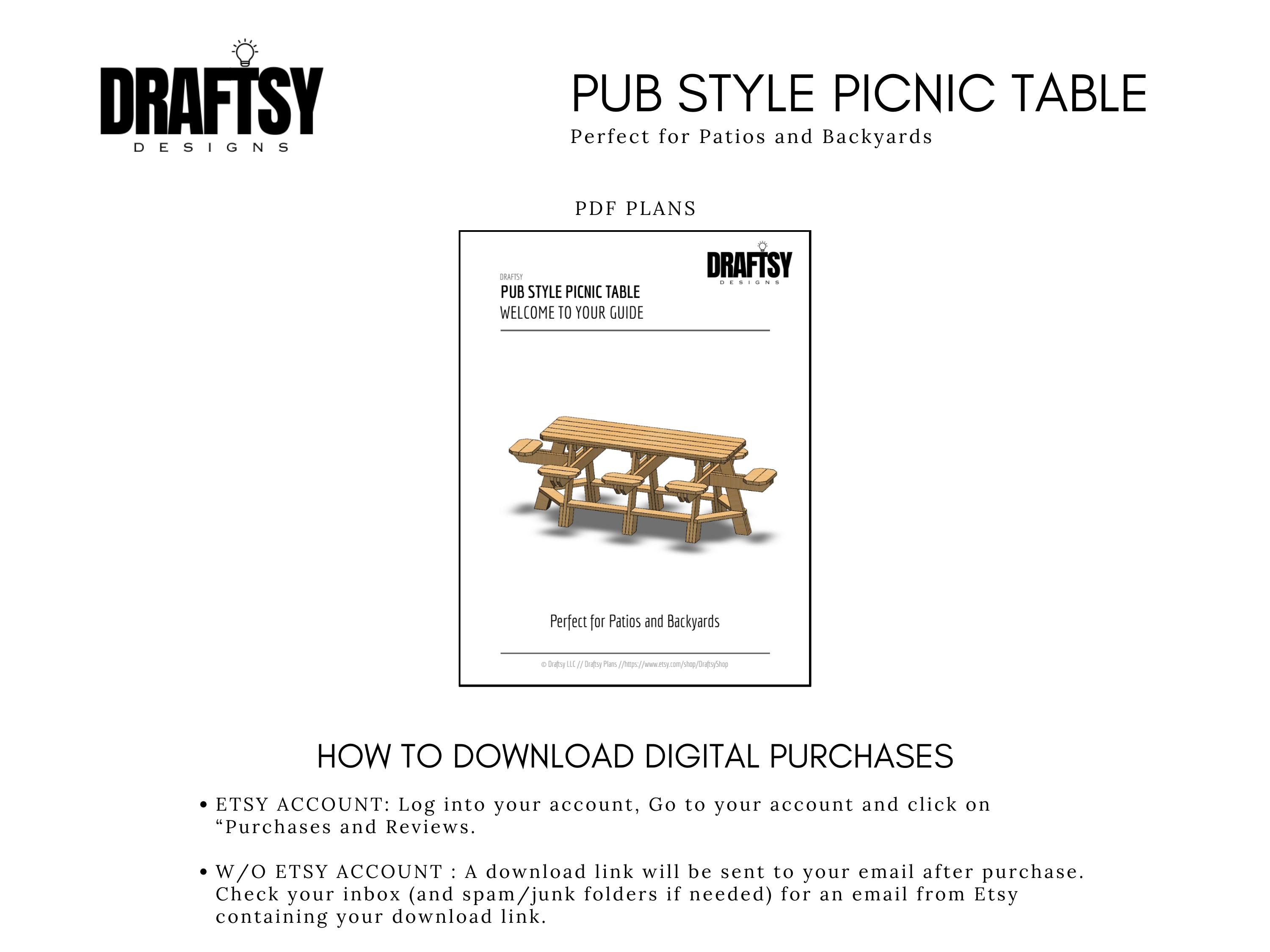 DIY Tall Pub-style Picnic Table Plans - Outdoor Table for 8 ...