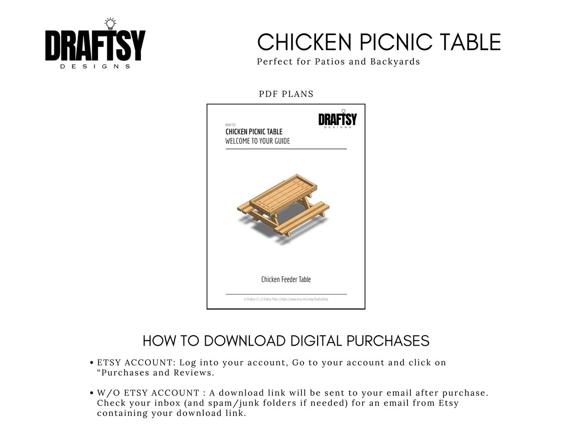 DIY Chicken Picnic Table Plans - Build a Mini Feeder Table From 1x6 ...