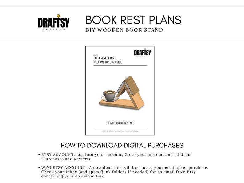 Book Rest Plans - Wooden Book Holder With Coffee Stand, Hands-free ...