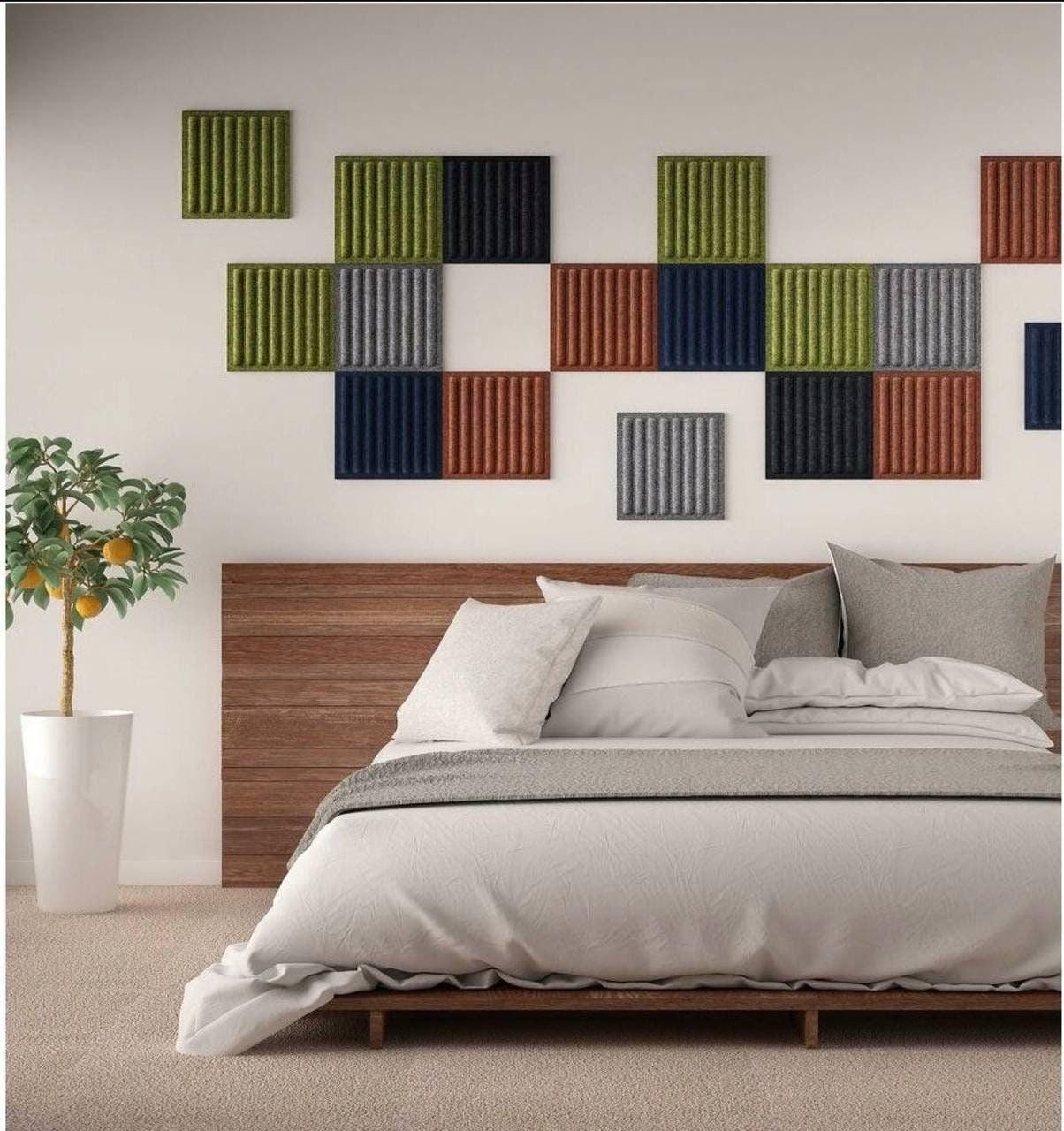 3D Felt Block Wall Panels acoustic & Decorative Panels Hexagon Felt Pin ...