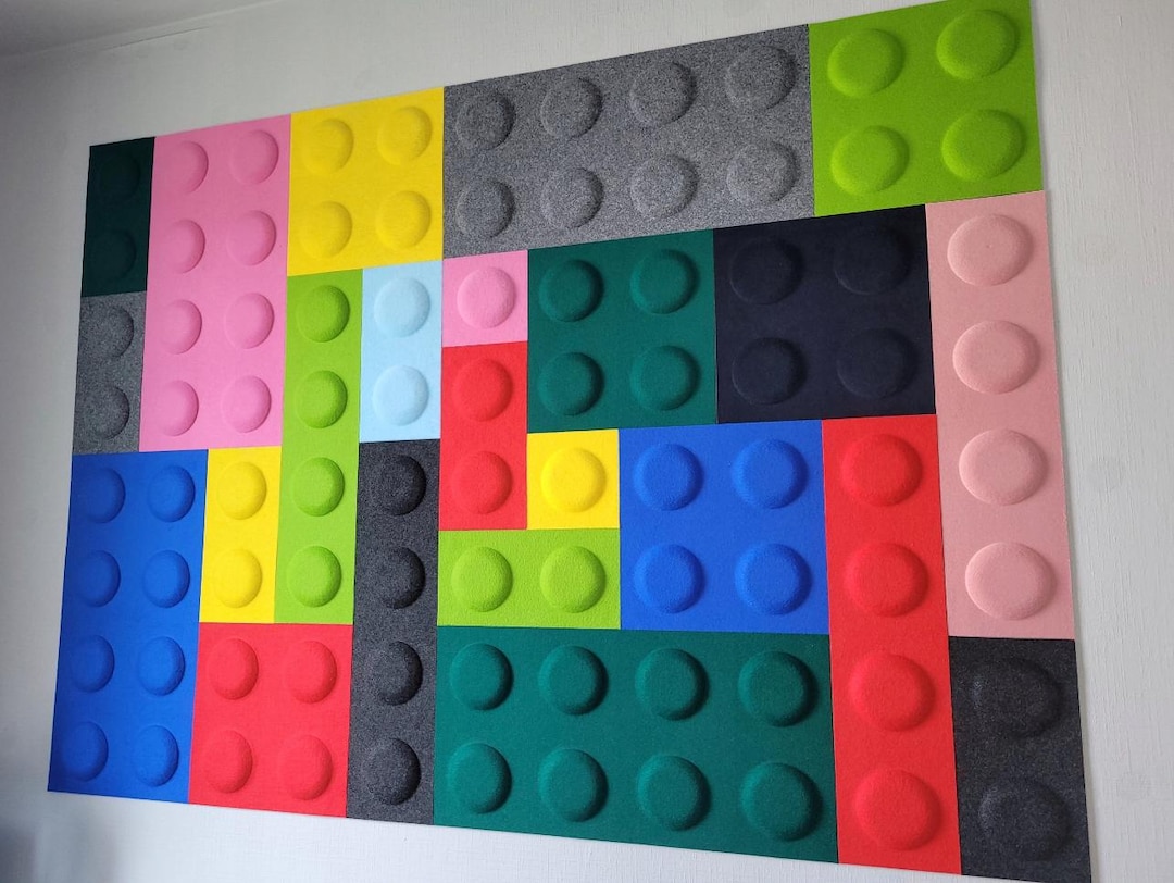3D Felt Block Wall Panels (acoustic and Decorative Panels), Kids Room ...