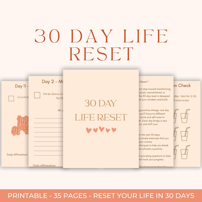 30 Day Life Reset - Etsy UK