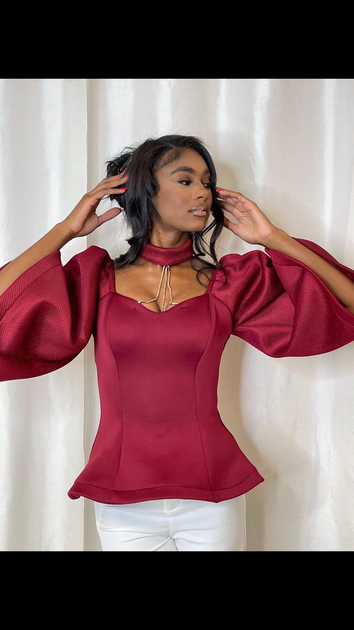 Classy , Sophisticated Evening Wear Top for Special Occasions. - Etsy