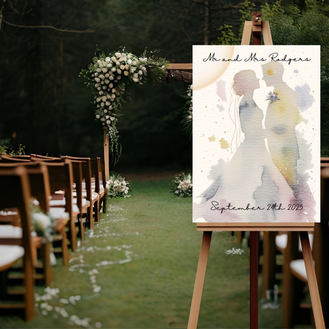 Wedding Welcome Sign and Repurpose as Wall Art to Celebrate Your ...