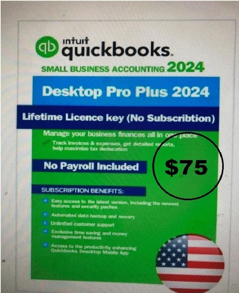 QUICKBOOKS Desktop Pro 2024 Official Version USA Lifetime Activation - Etsy