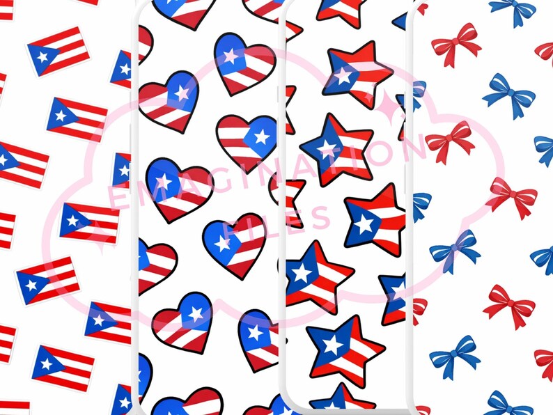 Puerto Rico Printable Backgrounds Puerto Rico Digital Papers Bundle ...