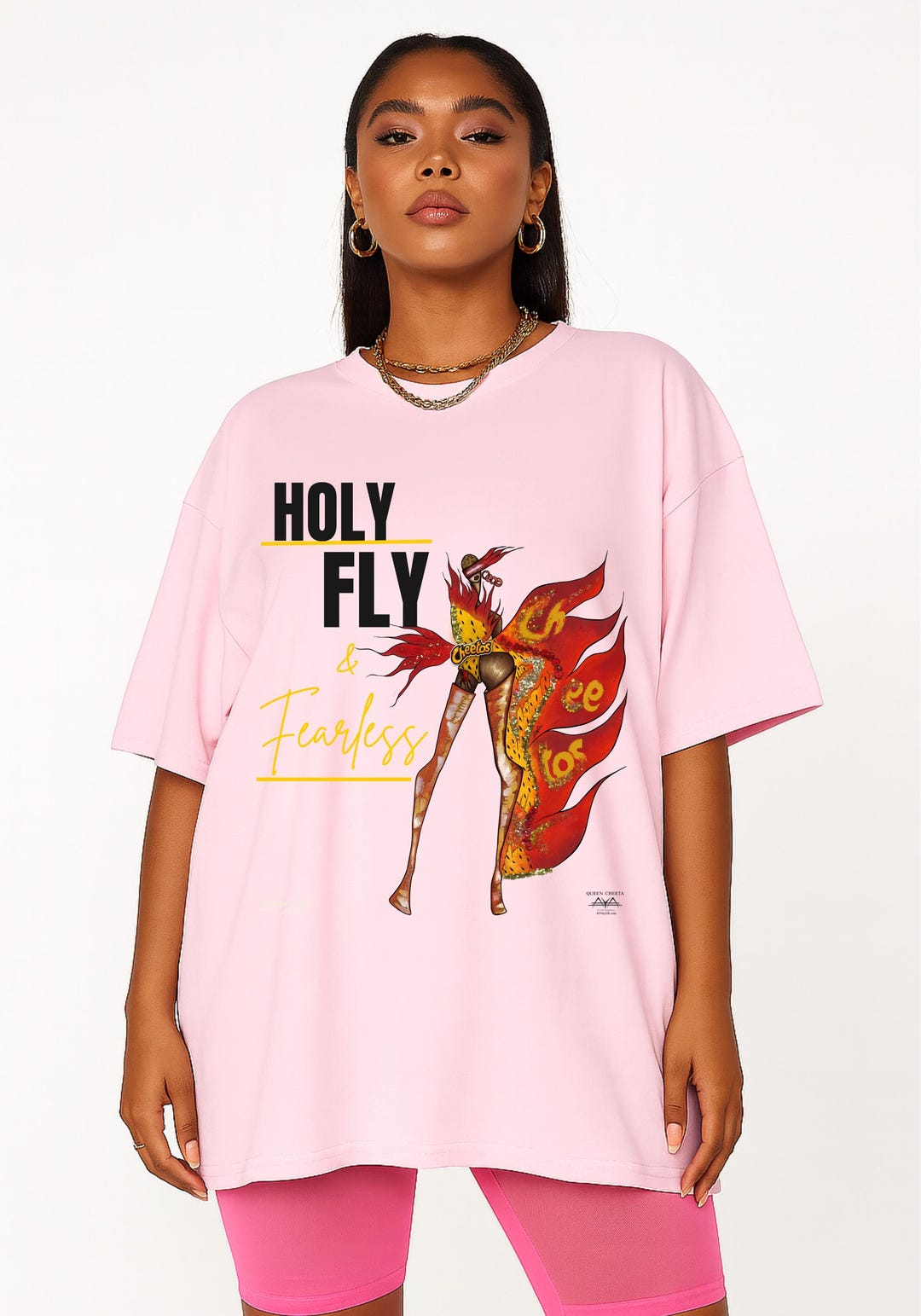 Cheetos Wrapper Art Tee: Holy FLY Oversized Streetwear - Etsy