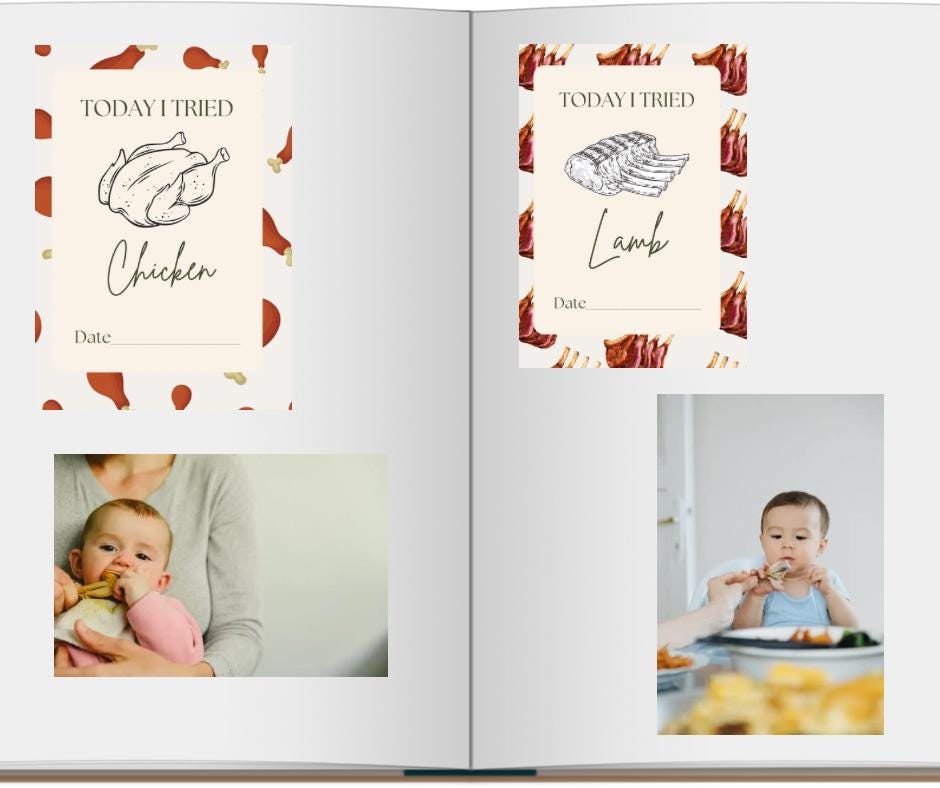 Printable Baby Weaning Milestone Cards Fruits - Etsy