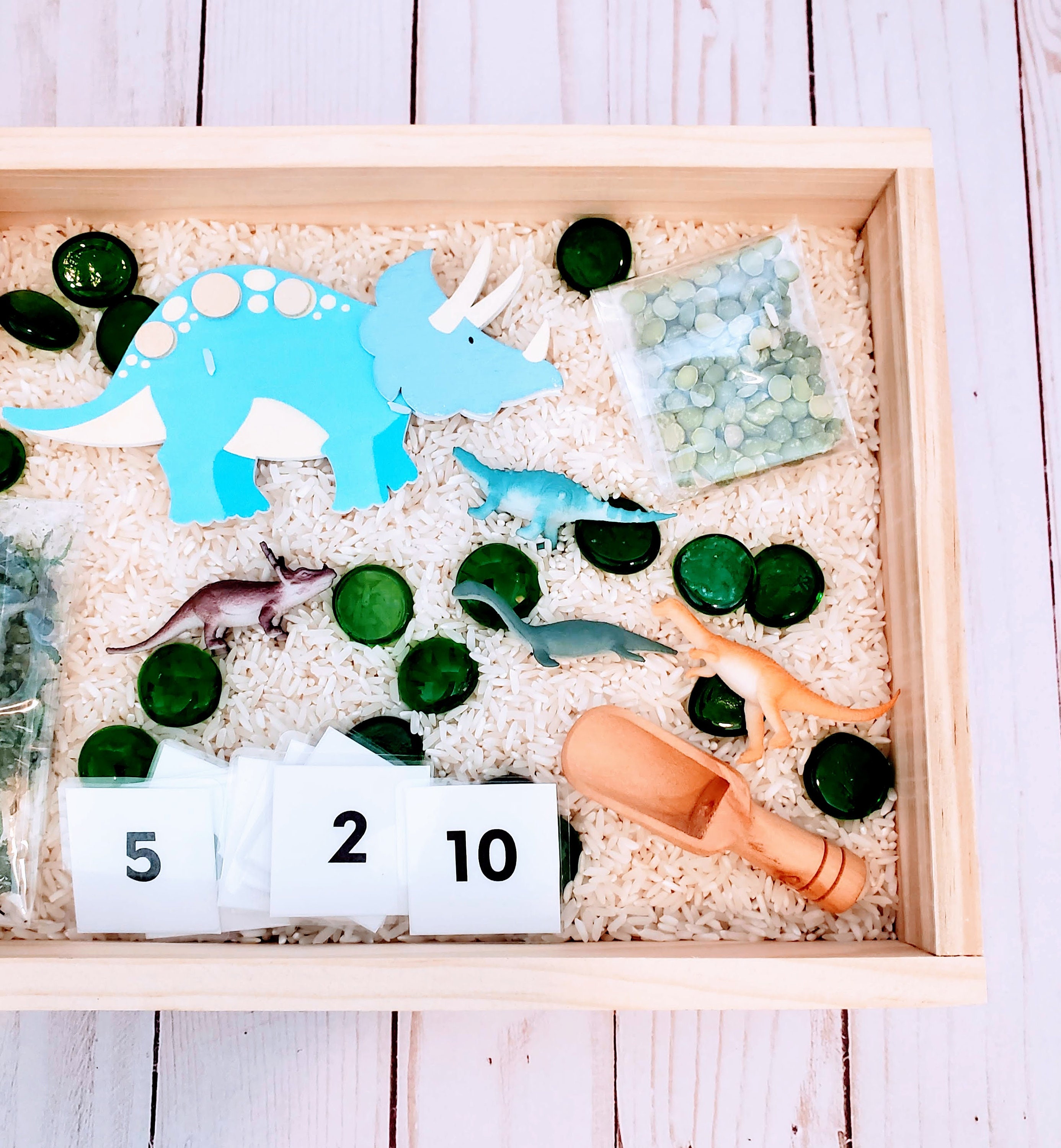 Dinosaur Sensory Bin Kit / Prehistoric Pretend Play Toy / Montessori ...