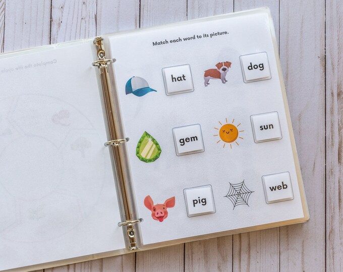 Finished Ready to Ship Busy Binder / Velcro, Laminated, Binder Included ...