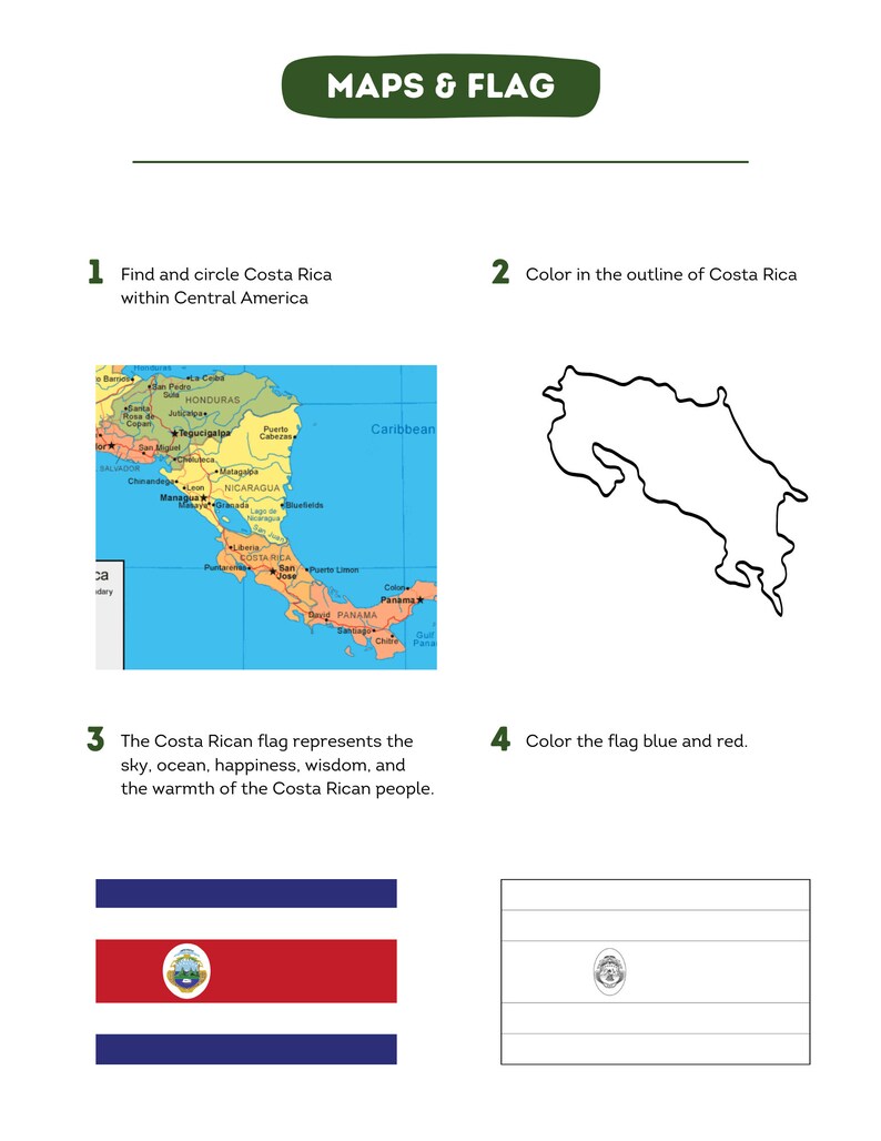Costa Rica Unit Study - Homeschool Family Lesson - Travel, Math ...