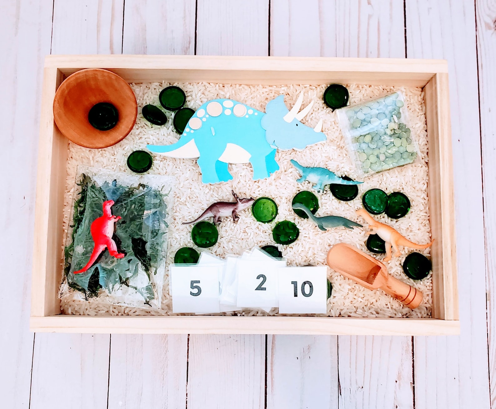 Dinosaur Sensory Bin Kit / Prehistoric Pretend Play Toy / Montessori ...