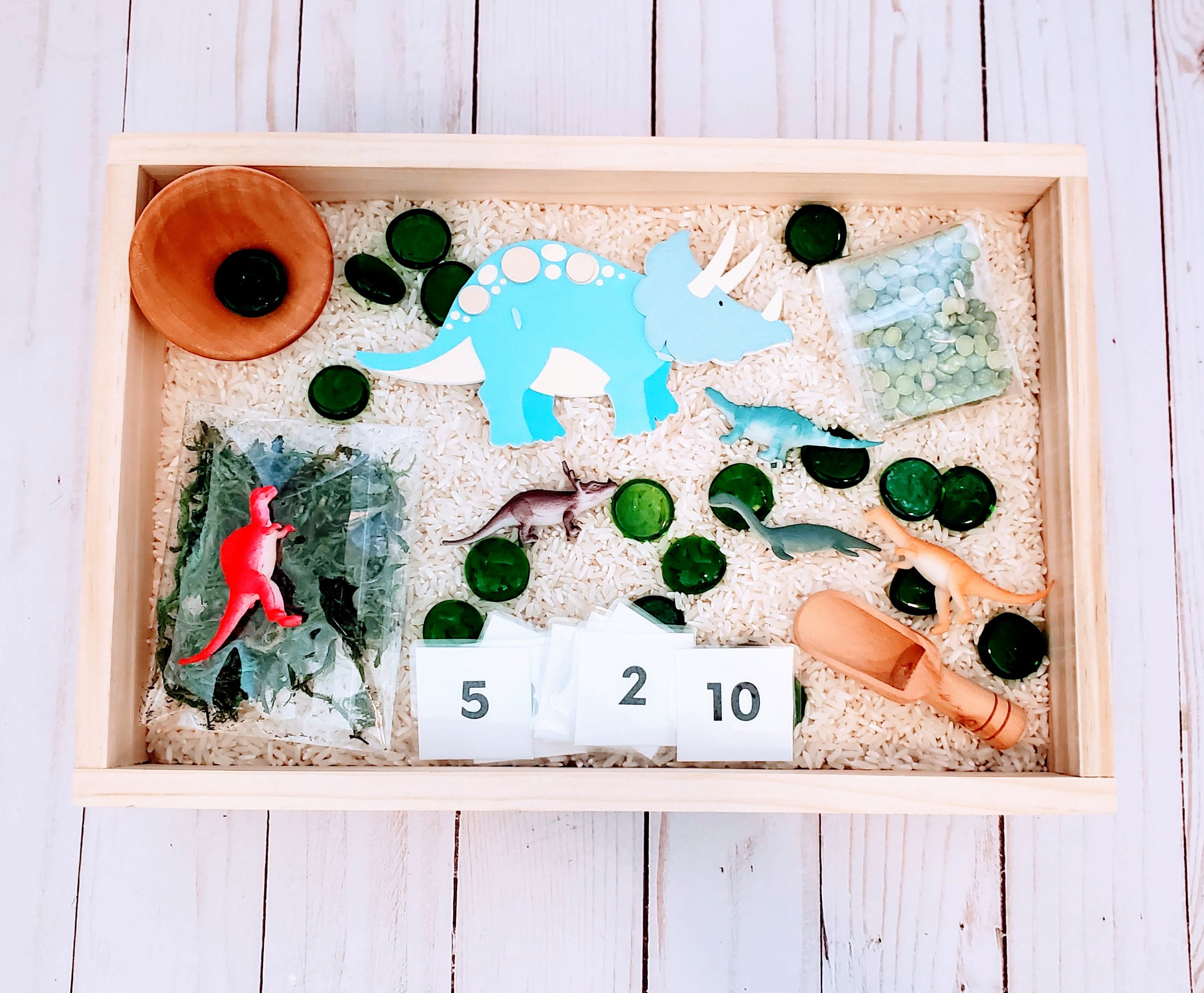 Dinosaur Sensory Bin Kit / Prehistoric Pretend Play Toy / Montessori ...