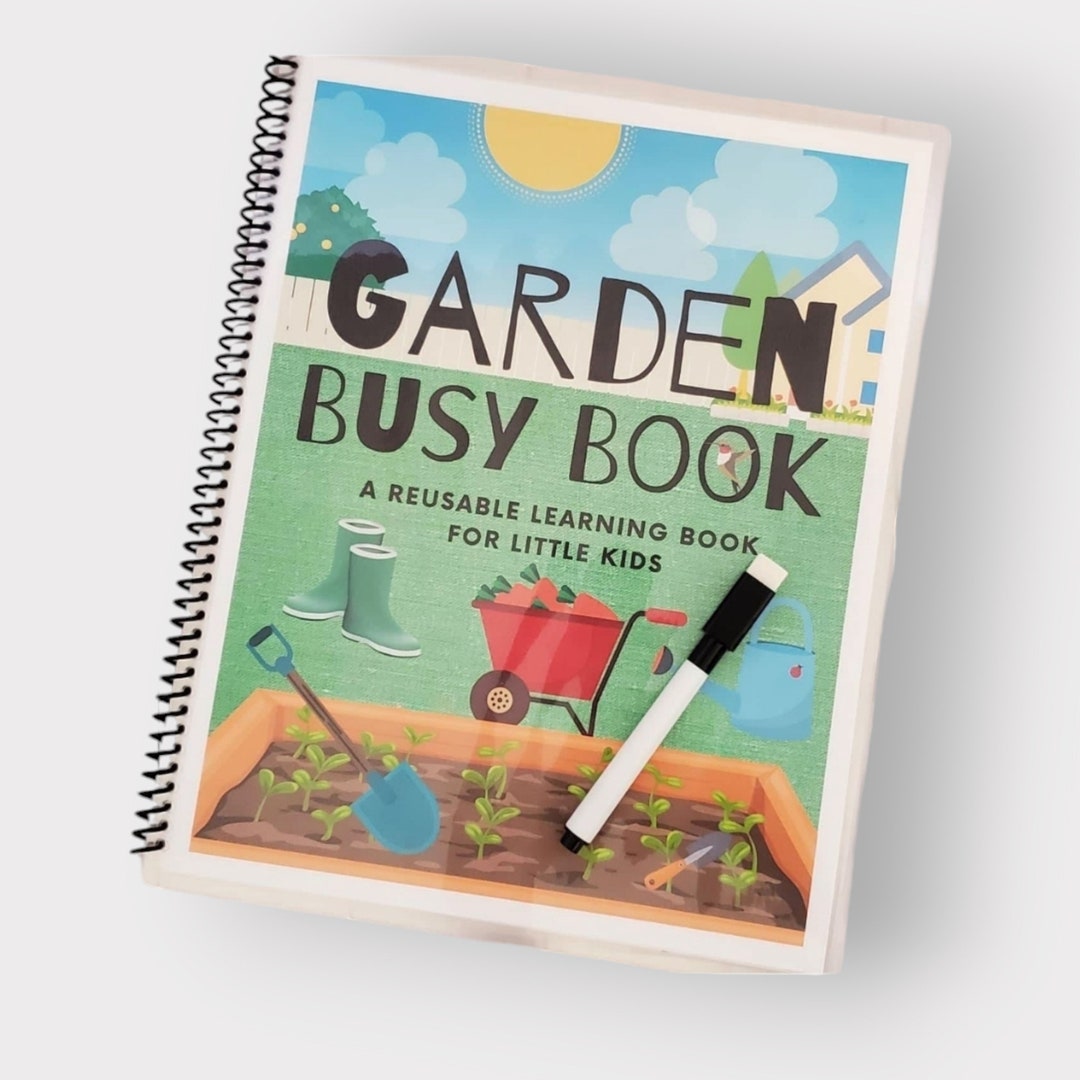 READY TO SHIP Laminated Spiral Bound Dry-erase Garden Busy Book for ...