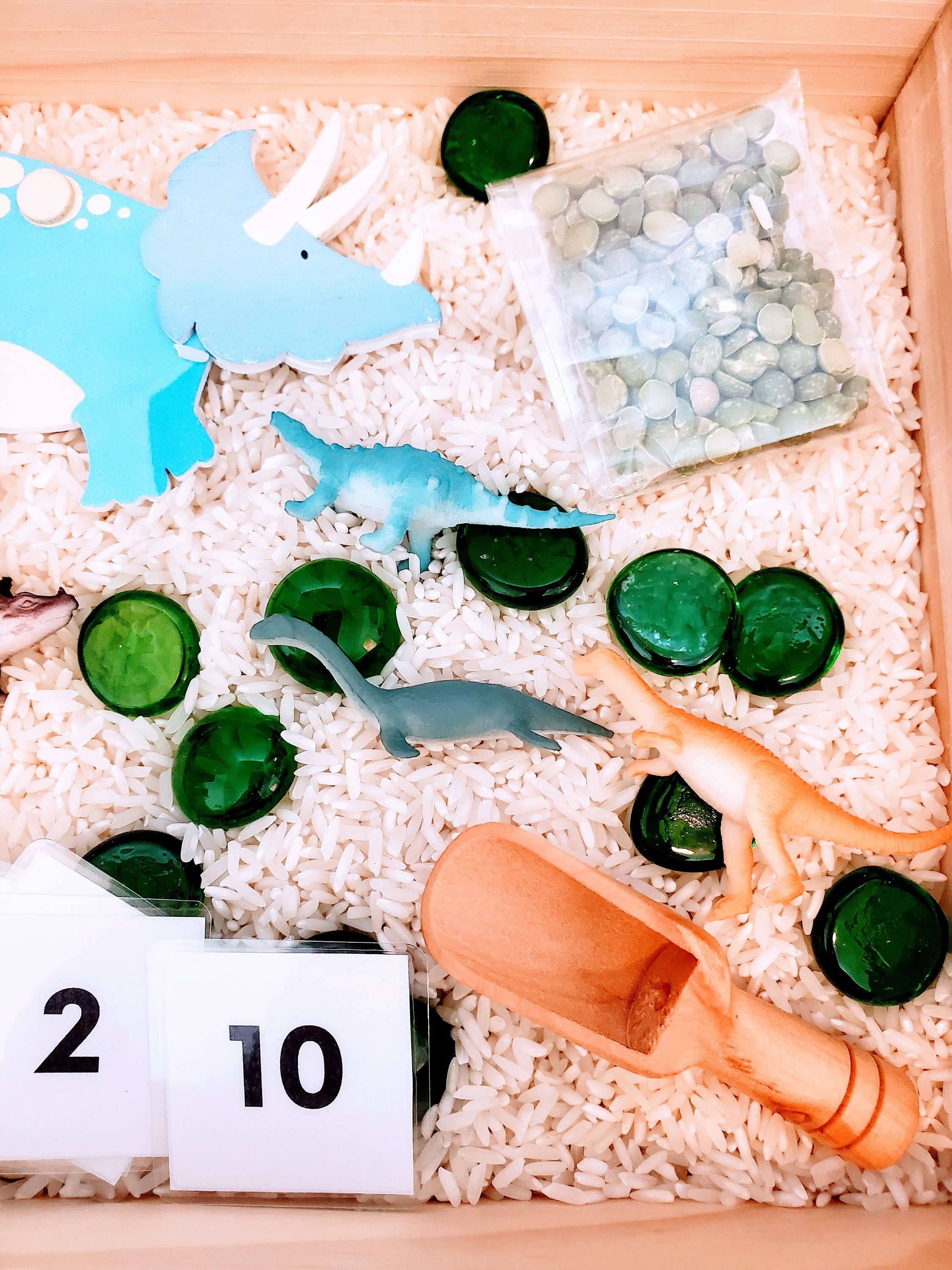 Dinosaur Sensory Bin Kit / Prehistoric Pretend Play Toy / Montessori ...