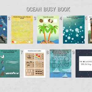 Busy Book Bundle/3 Printable Quiet Books for Little Kids/ocean, Garden ...