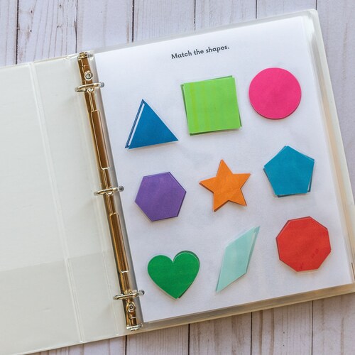 Finished Ready to Ship Busy Binder / Velcro Laminated Binder - Etsy