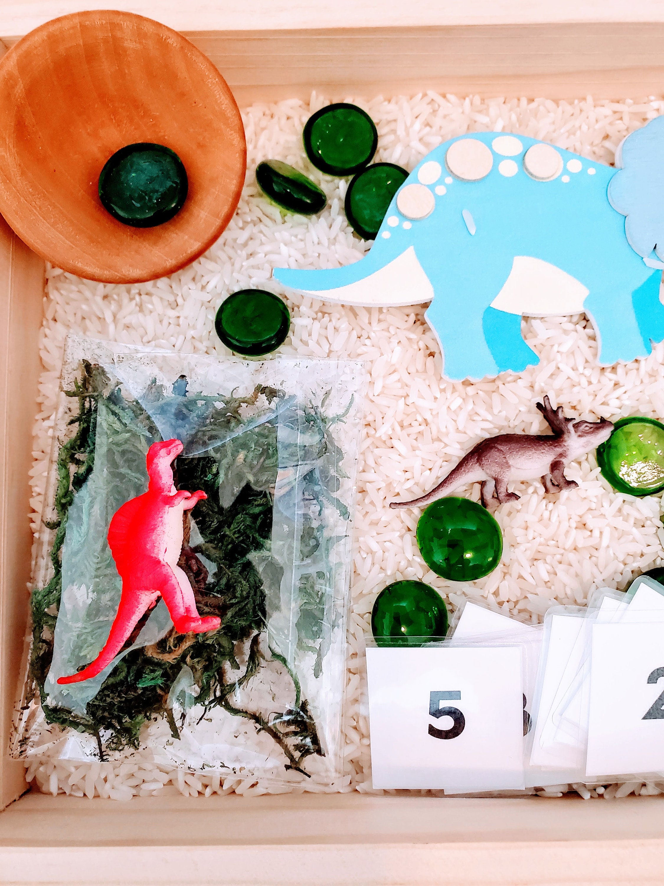 Dinosaur Sensory Bin Kit / Prehistoric Pretend Play Toy / Montessori ...