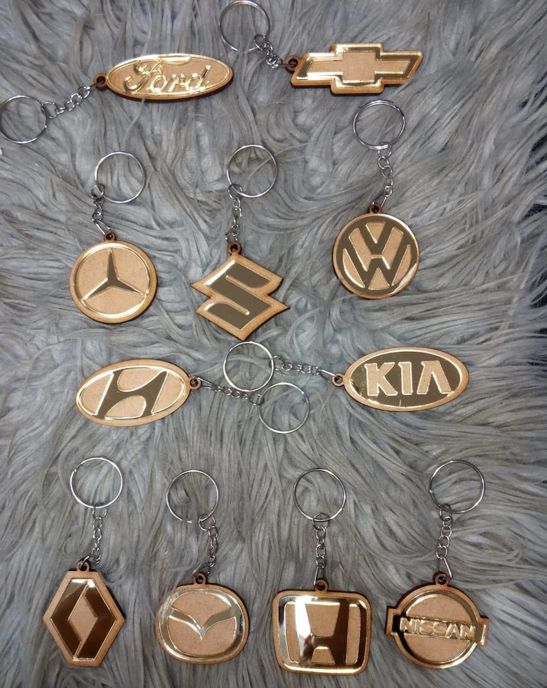 Keychains of Various Car Brands, 20 Different Brands, Digital File for ...
