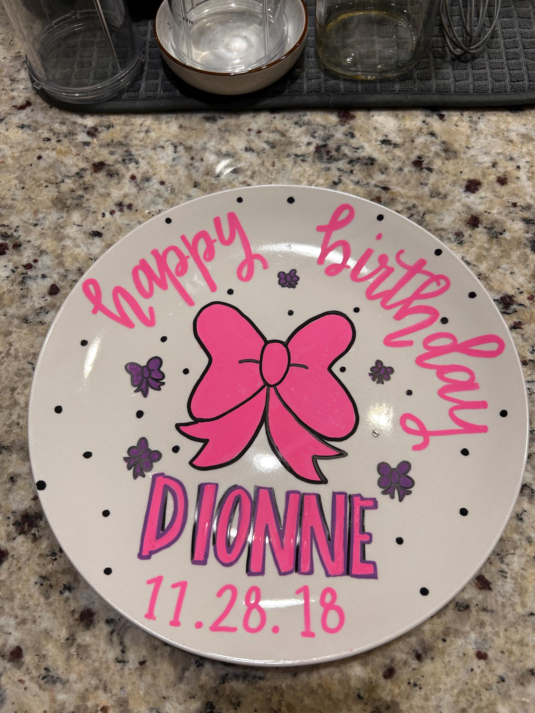 Custom Birthday Plate - Etsy