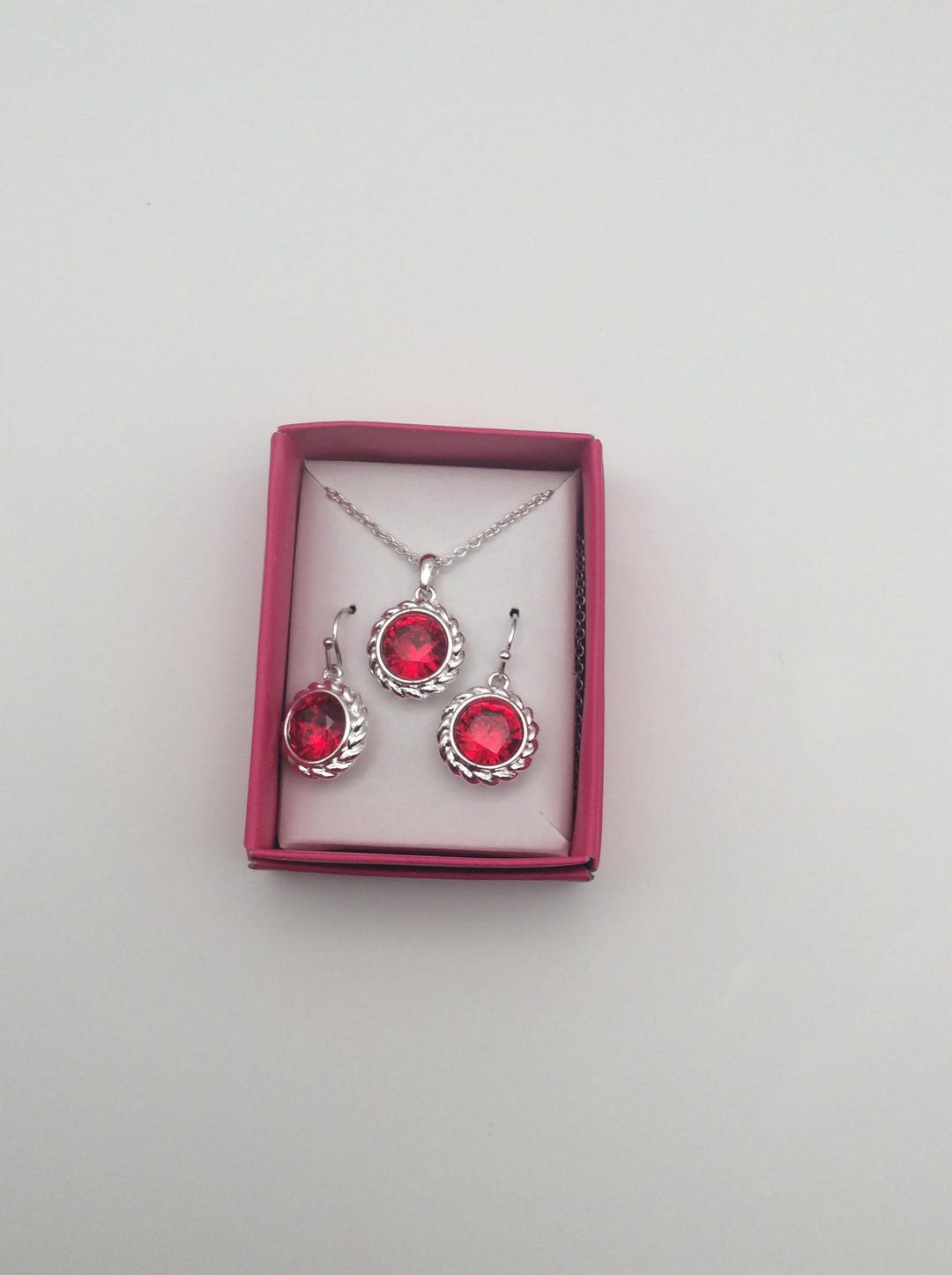 Avon Studio 1886 Birthstone Necklace and Earring Set July - Etsy