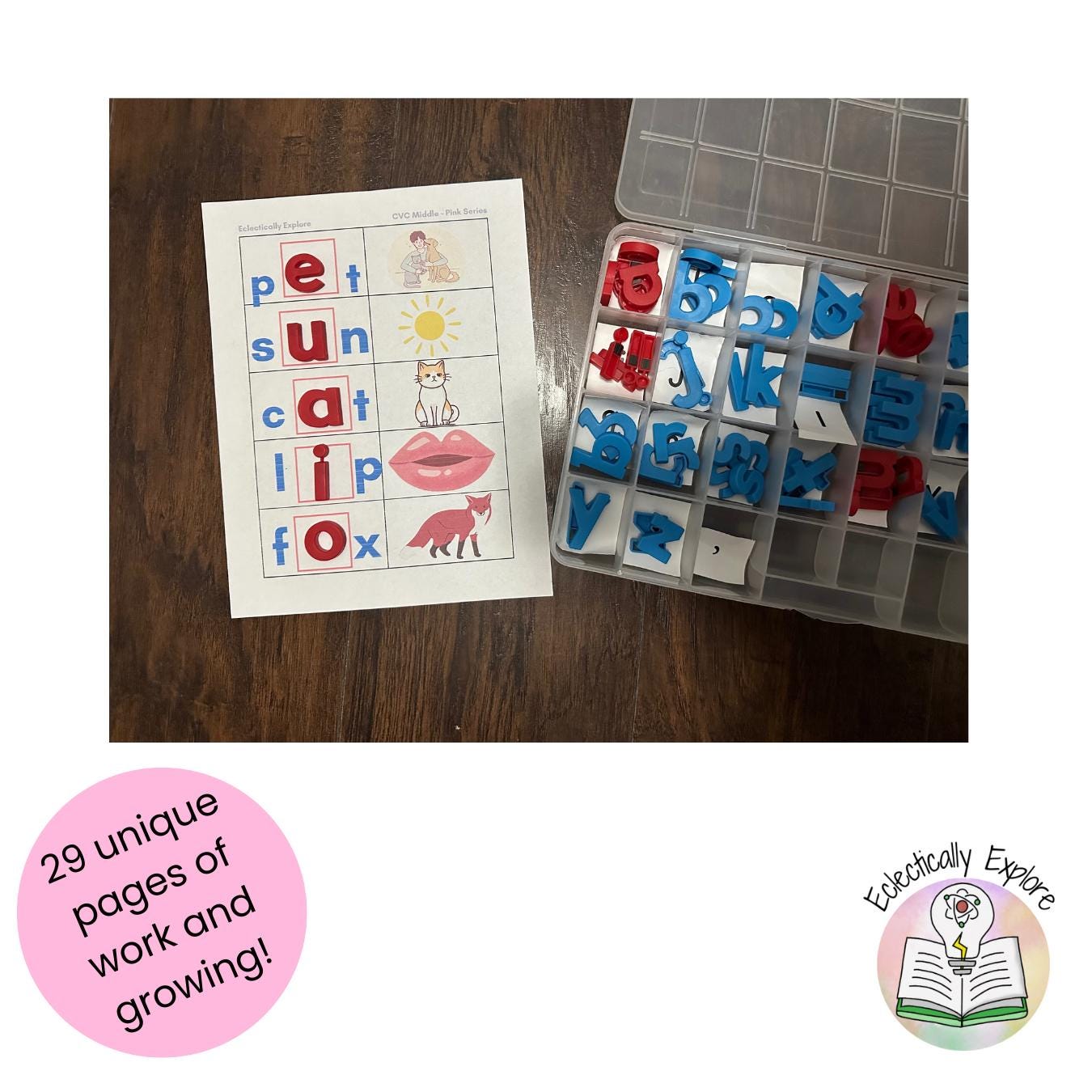 Ultimate Montessori CVC Short Vowel Sounds | Printable Phonics for ...
