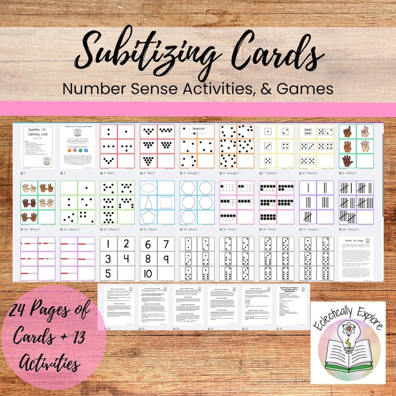 Math Subitizing Cards to 10 | Number Sense Activities and Games ...