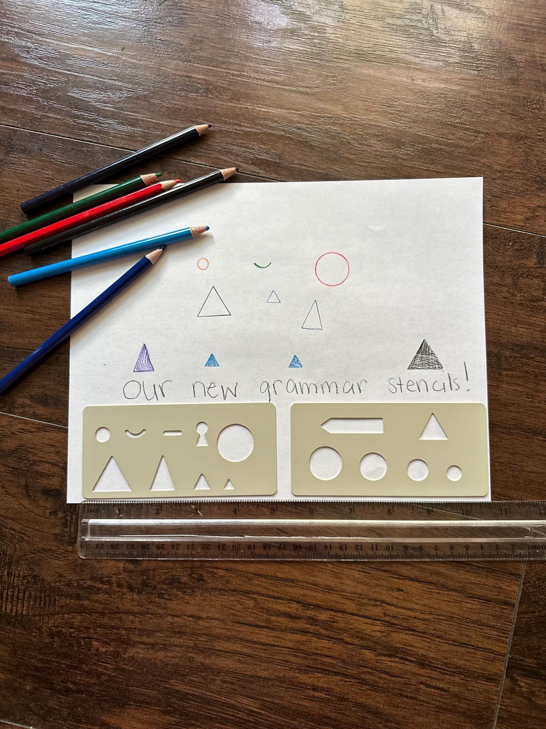 Montessori Grammar and Sentence Analysis Stencils | 9 Parts of Speech ...
