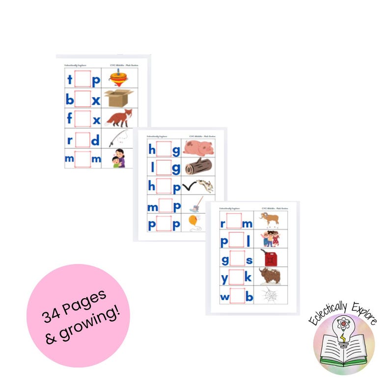 Ultimate CVC Short Vowel Sound | Montessori Pink Series | Phonics ...