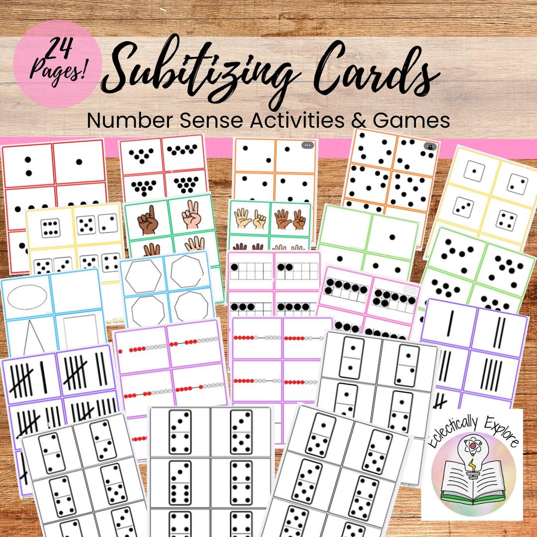 Math Subitizing Cards to 10 | Number Sense Activities and Games ...