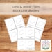 Land & Water Forms Blackline Masters | Montessori Geography | Printable ...