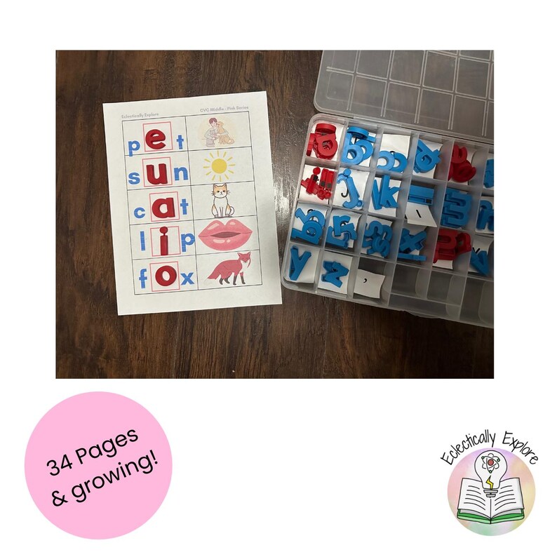 Ultimate CVC Short Vowel Sound | Montessori Pink Series | Phonics ...