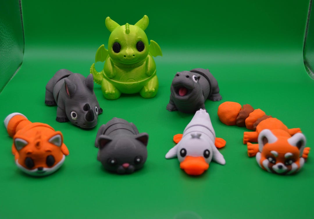 Fridge Friends Articulating 3D Printed Fridge Magnets - Etsy