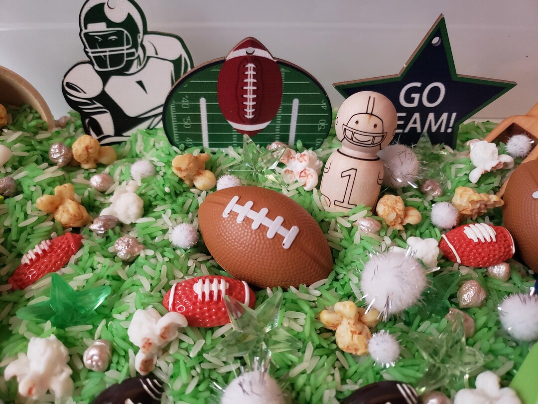 Football Sensory Bin: Sports Game Day Activity - Etsy