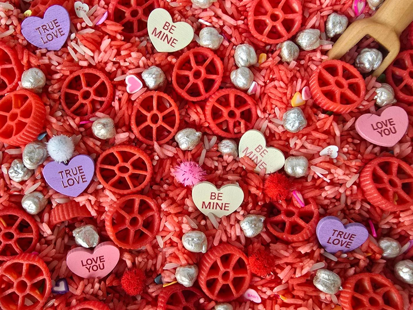 Valentine's Day Sensory Bin Filler, Valentine's Day Tinker Bin, Sensory ...