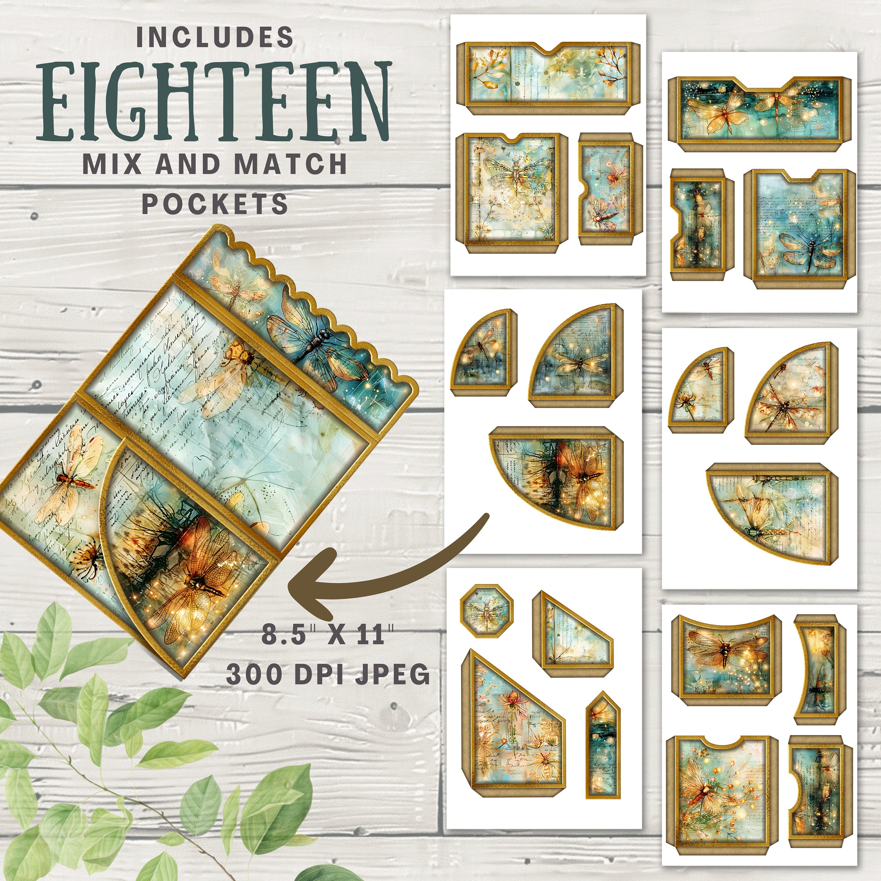 Firefly Swamp Junk Journal Folio, 16 Digital Mix and Match Pages and ...
