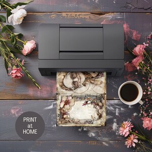 Hippie Old Lady Junk Journal Pages 6 Digital Scrapbook Paper 11 X 8.5 ...