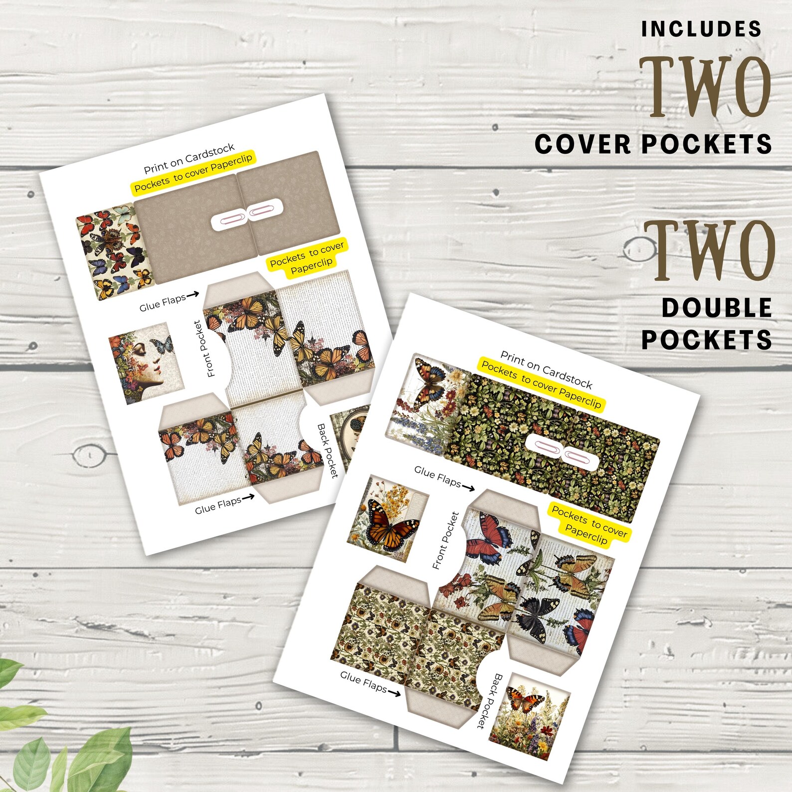 Hidden Paperclips Junk Journal Printable Loaded Paper Clips, Vintage ...